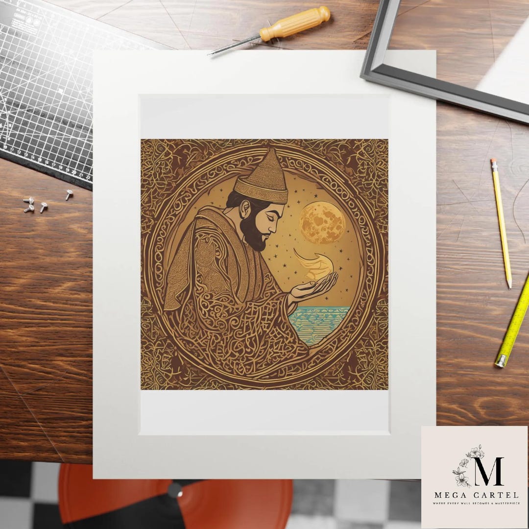 Praying Sufi, Islamic Art, Traditional, Muslim Art, Muslim Gift ...