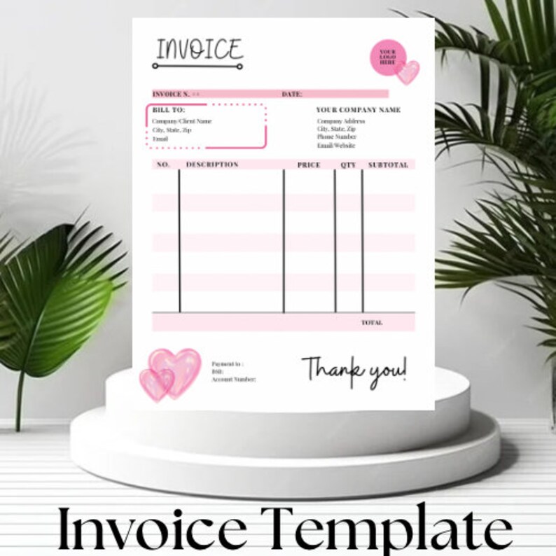 Invoice Template - Etsy