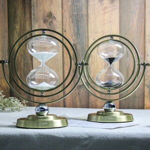 Custom Engraving Refillable Metal Hourglass Personalized Empty ...