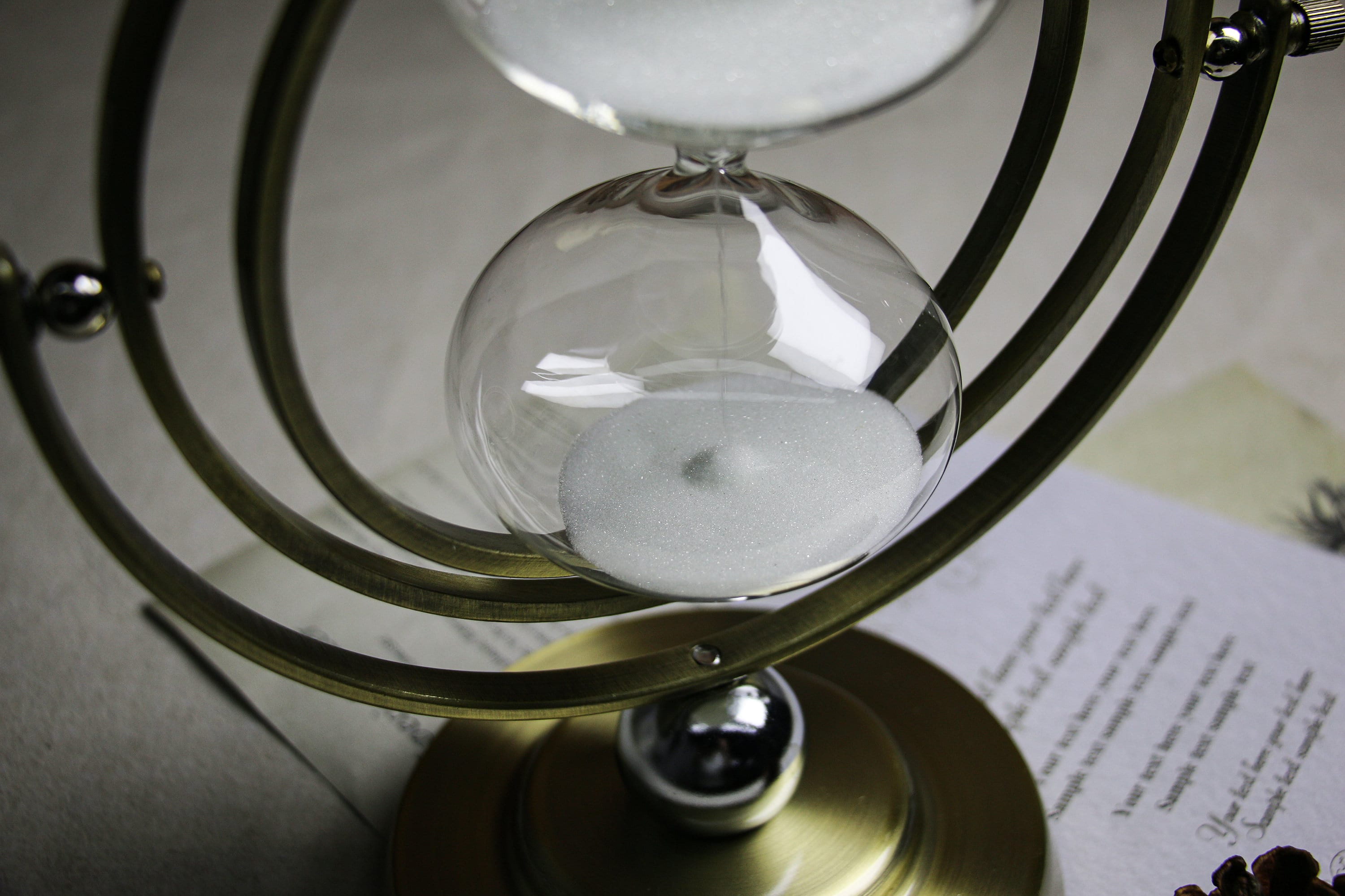 Custom Engraving Refillable Metal Hourglass Personalized Empty ...