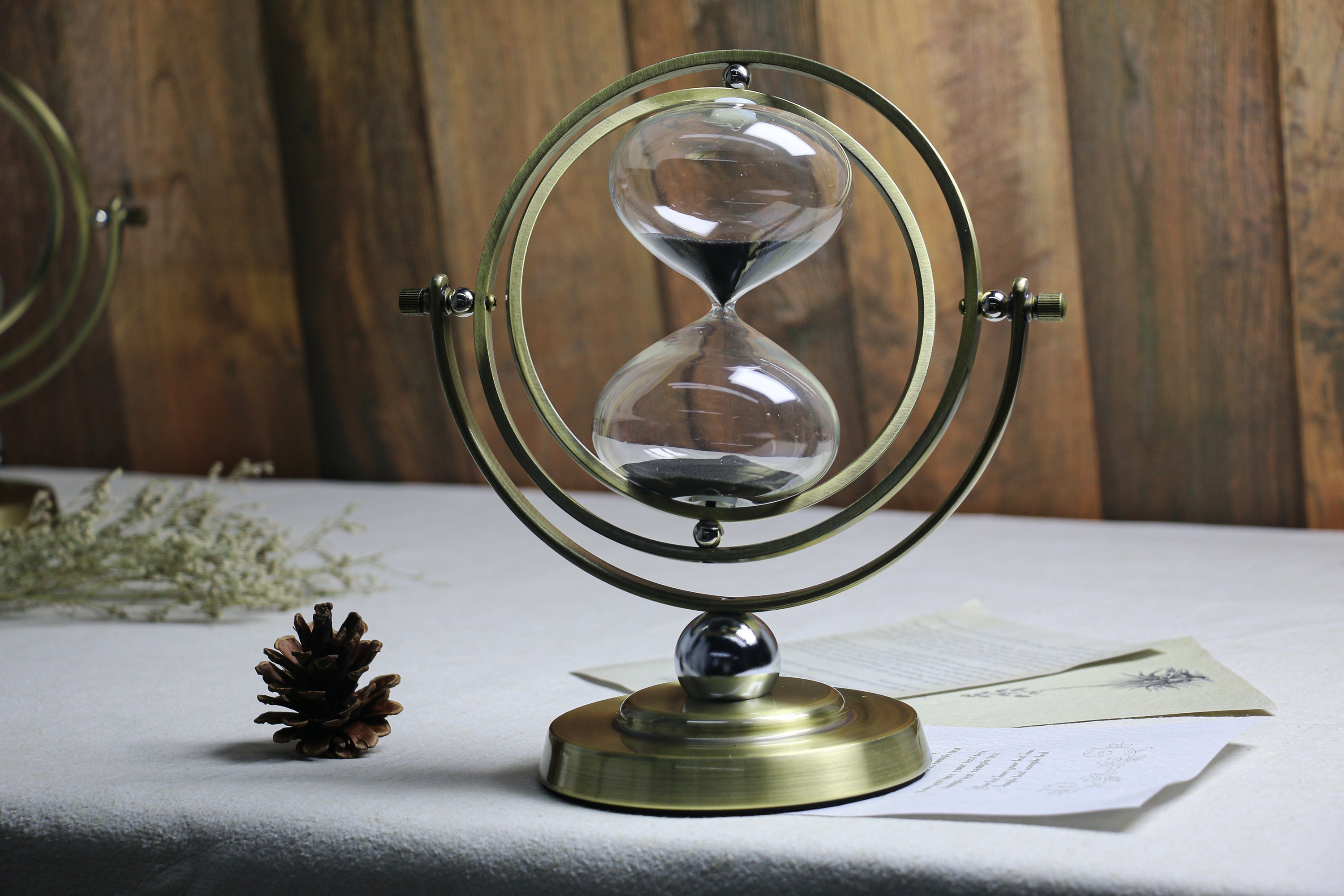 Custom Engraving Refillable Metal Hourglass Personalized Empty ...