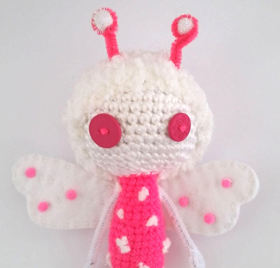 Amigurumi Art Doll Pink Zombie Dragonfly - Etsy