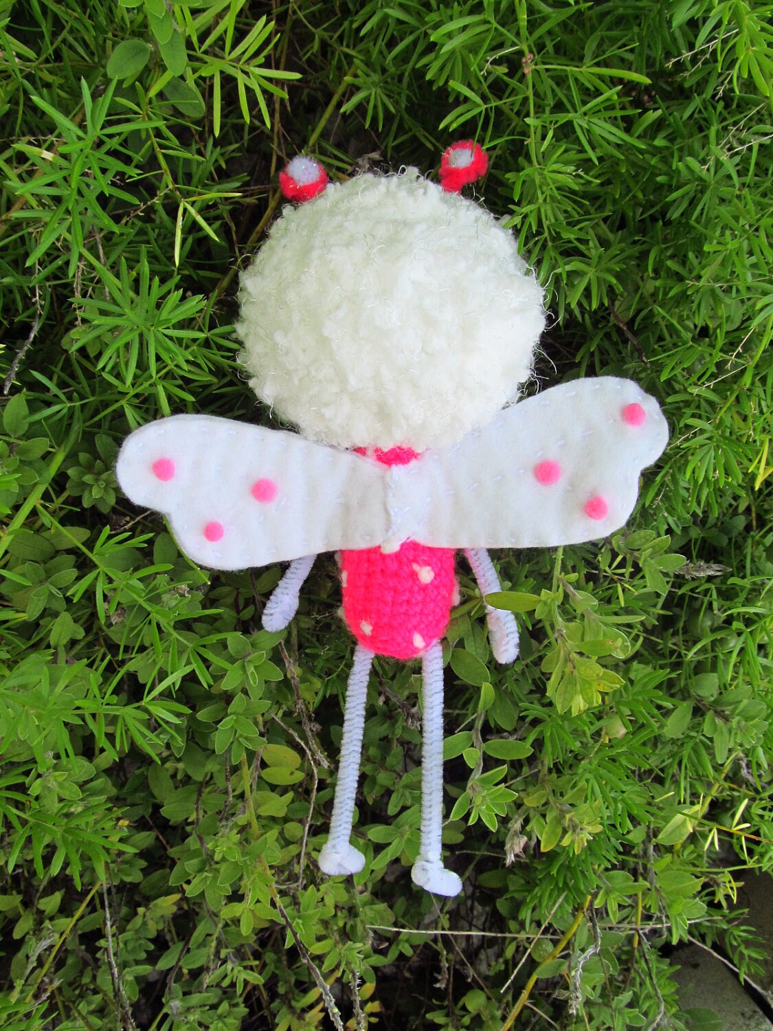 Amigurumi Art Doll Pink Zombie Dragonfly - Etsy