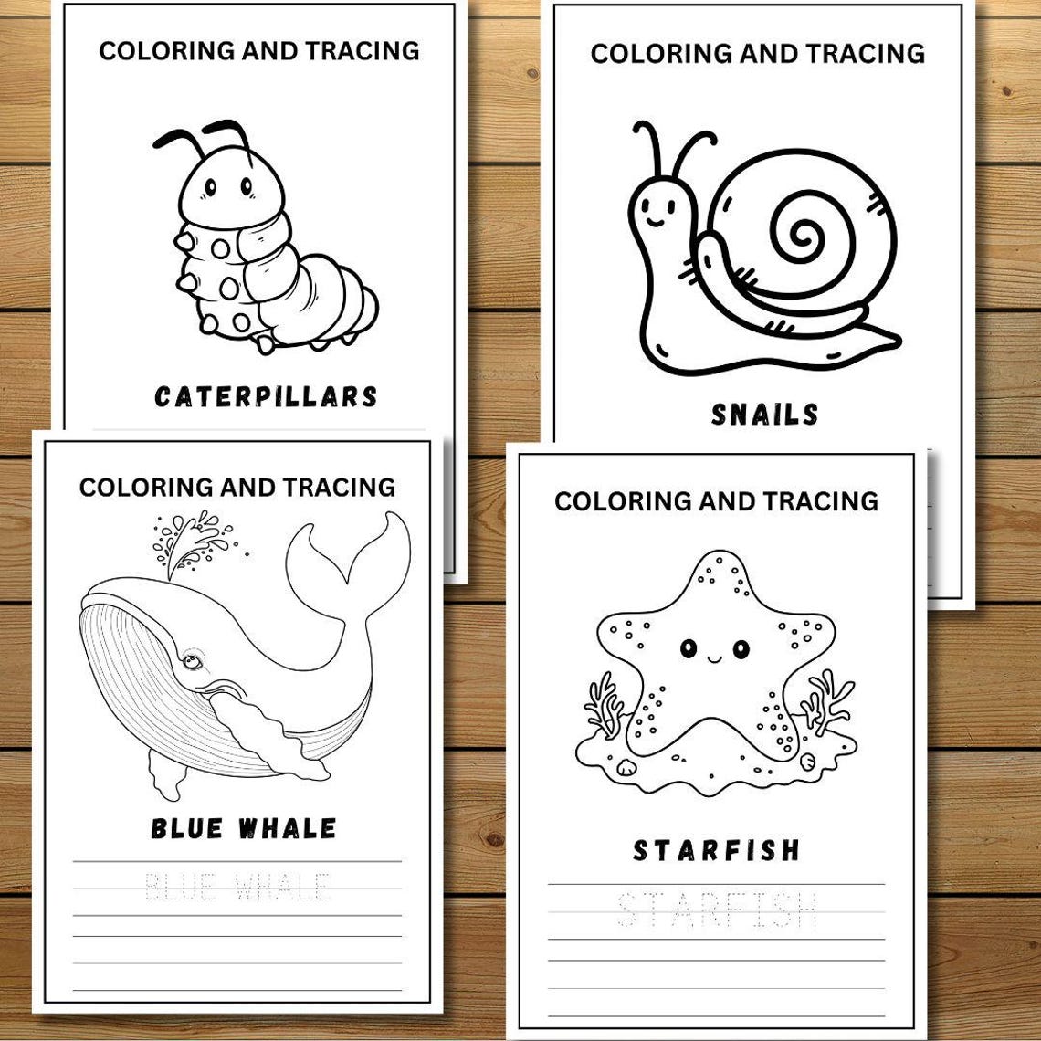 Coloring and Tracing Book for Preschool & Kindergarten Kids 110 Pages ...