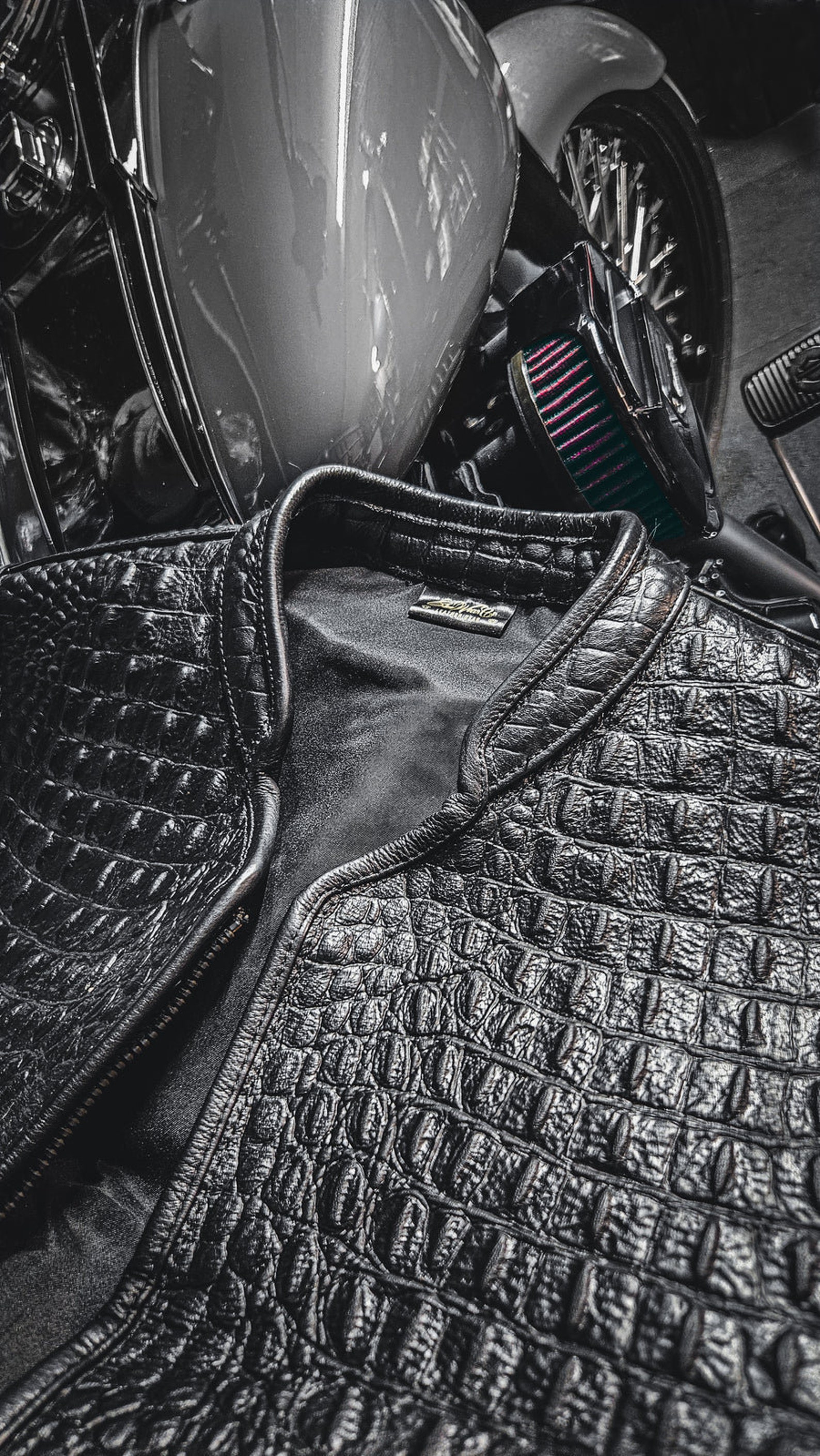 Men's Luxury Alligator Embossed Leather Vest - Etsy