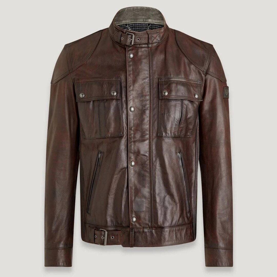 Men's Legacy Gangster Jacket. Leather Jacket. - Etsy