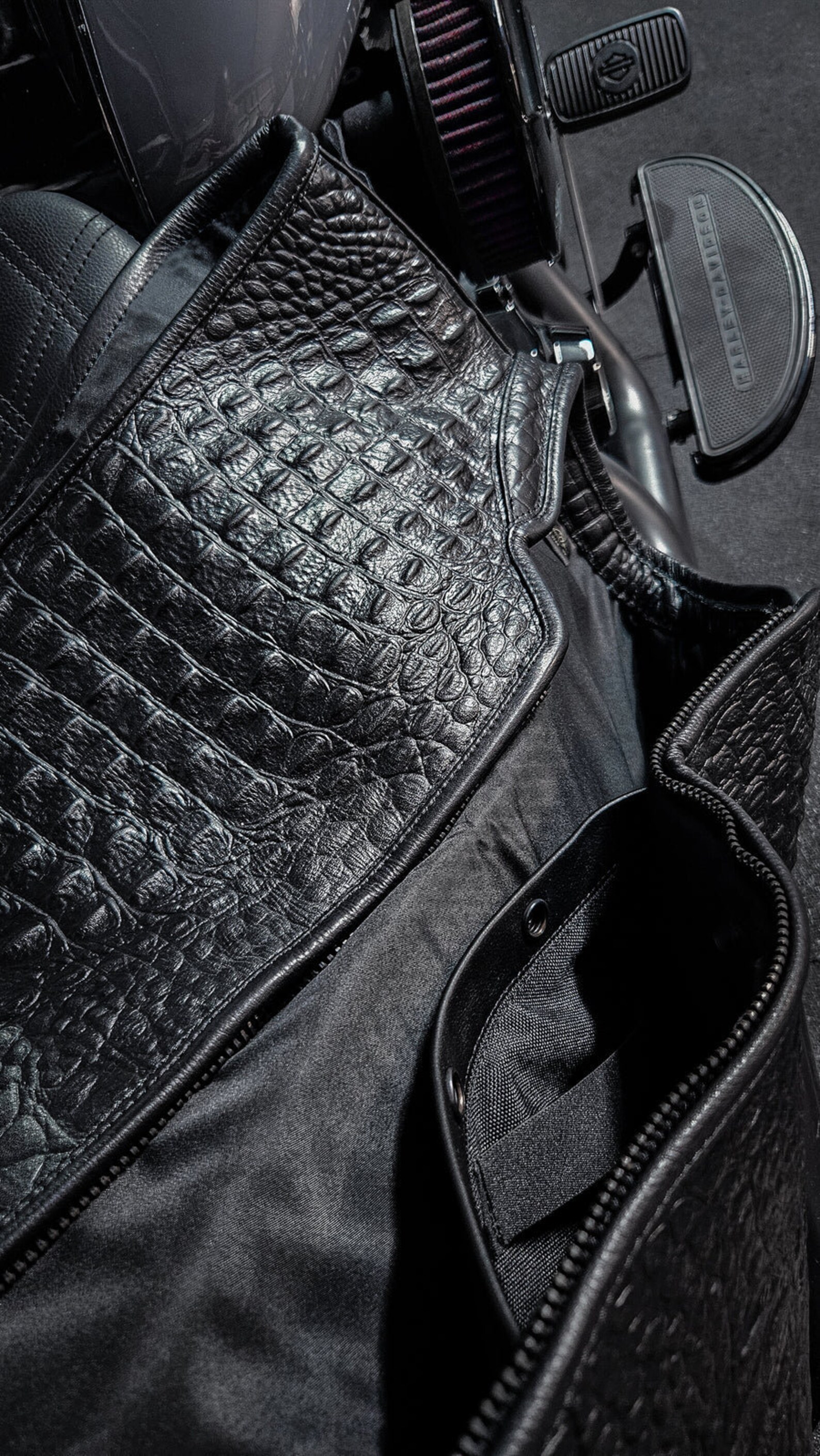 Men's Luxury Alligator Embossed Leather Vest - Etsy