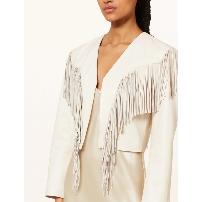 Women's Western-inspired Fringe Leather Jacket. - Etsy