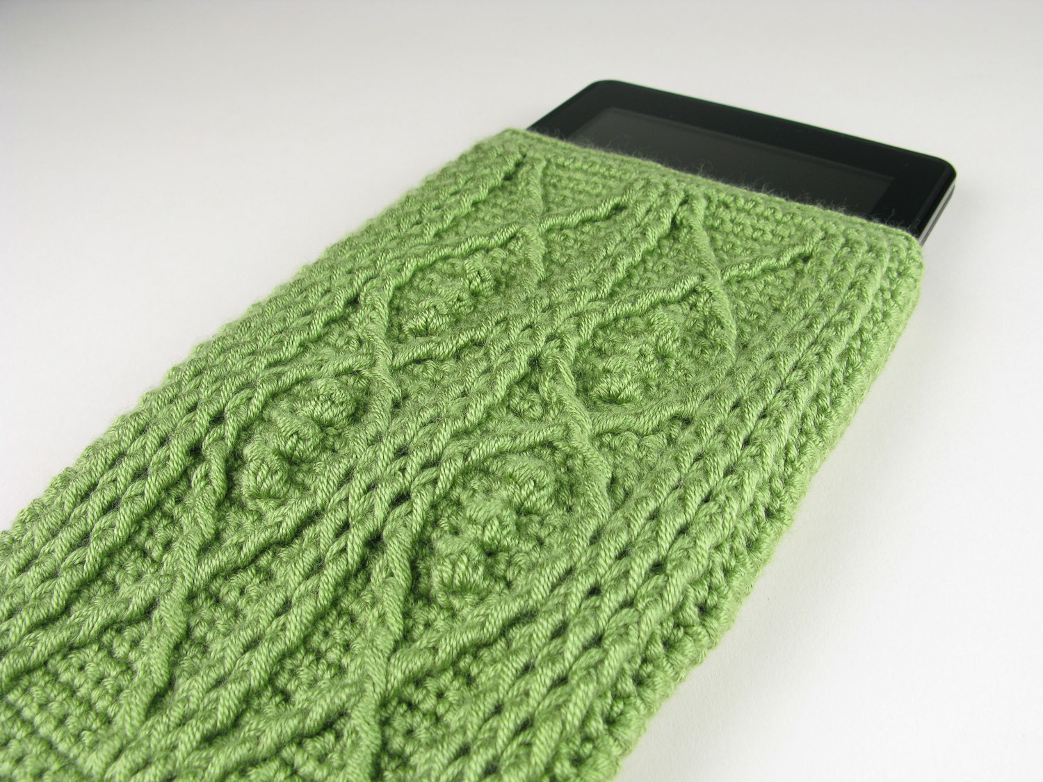 Crochet Pattern Kindle Fire Cover Crochet Cable Fish Digital Download ...