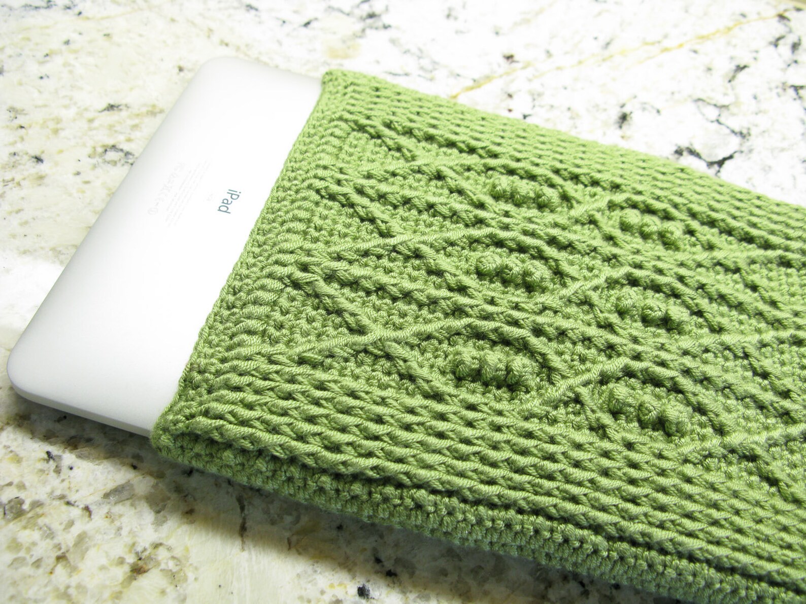 Crochet Pattern iPad Cover Crochet Cable Fish - Digital Download PDF ...