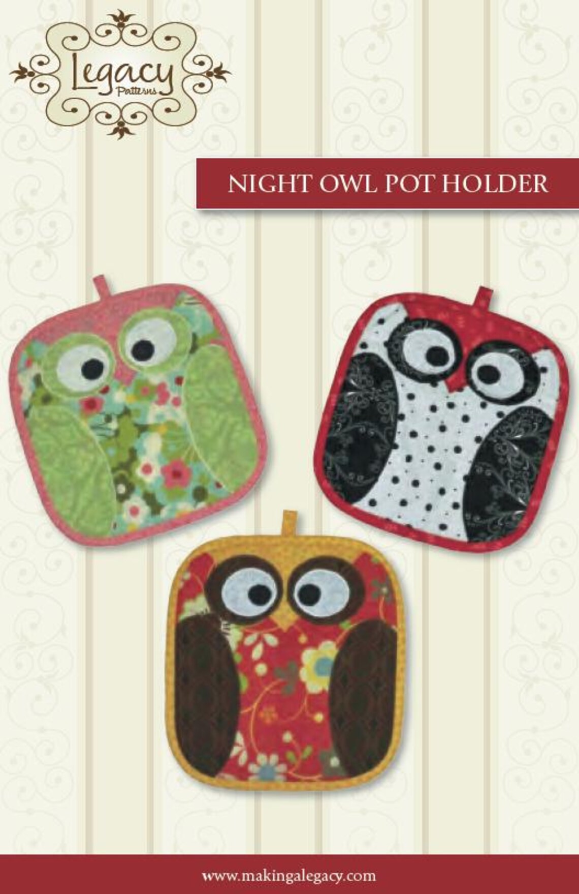 Night Owl Pot Holder - Kitchen Pot Holder - Owl Gift - Applique ...