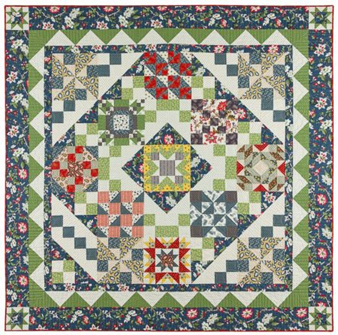 Letters Home Quilt Pattern Reproduction Fabric Retro Fabric Design ...