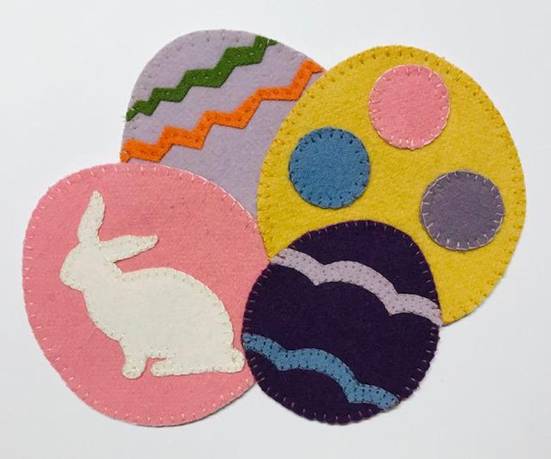 April Easter Tree - A Year of Wooly Trees - Wool Christmas Tree ...