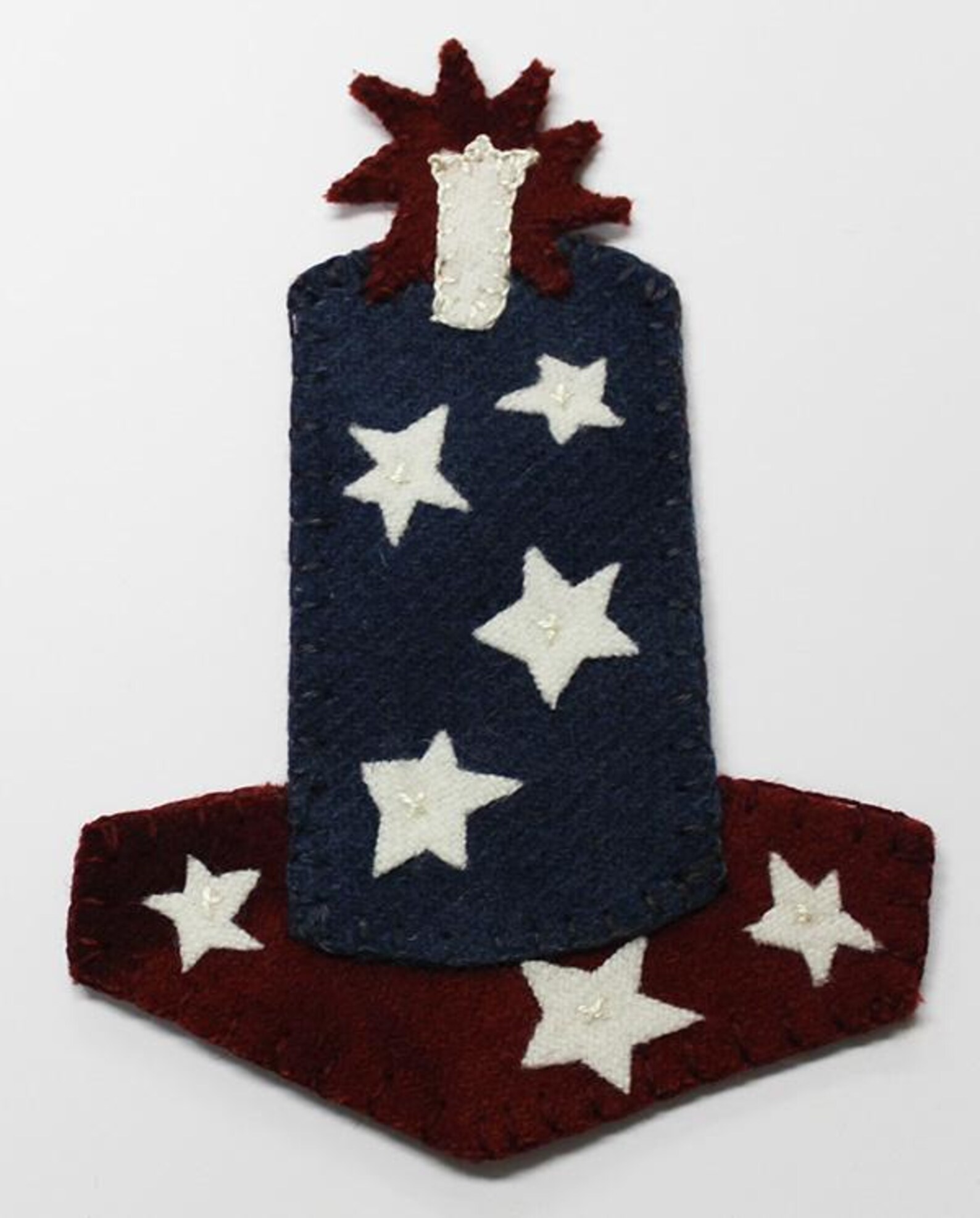 4th of July - A Year of Wooly Trees - Wool Christmas Tree - Applique ...