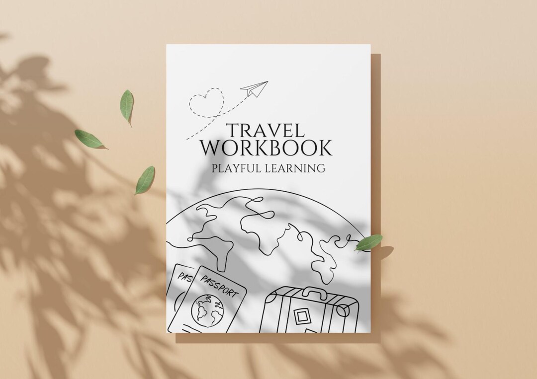 Printable Travel Workbook for Children to Play and Learn - Digital File ...