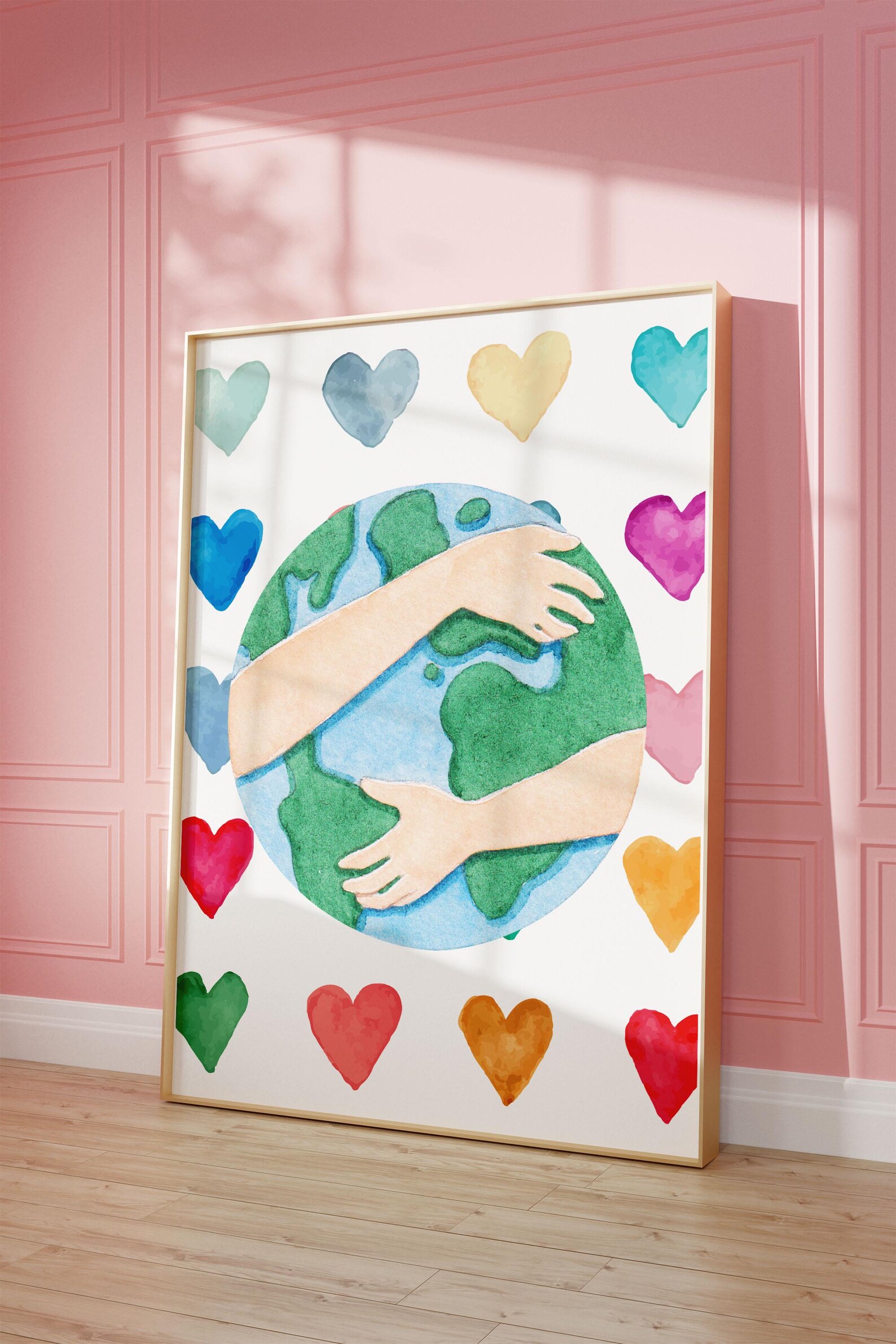 Loving Mother Earth Wall Art for Children, Great for Homeschool or ...