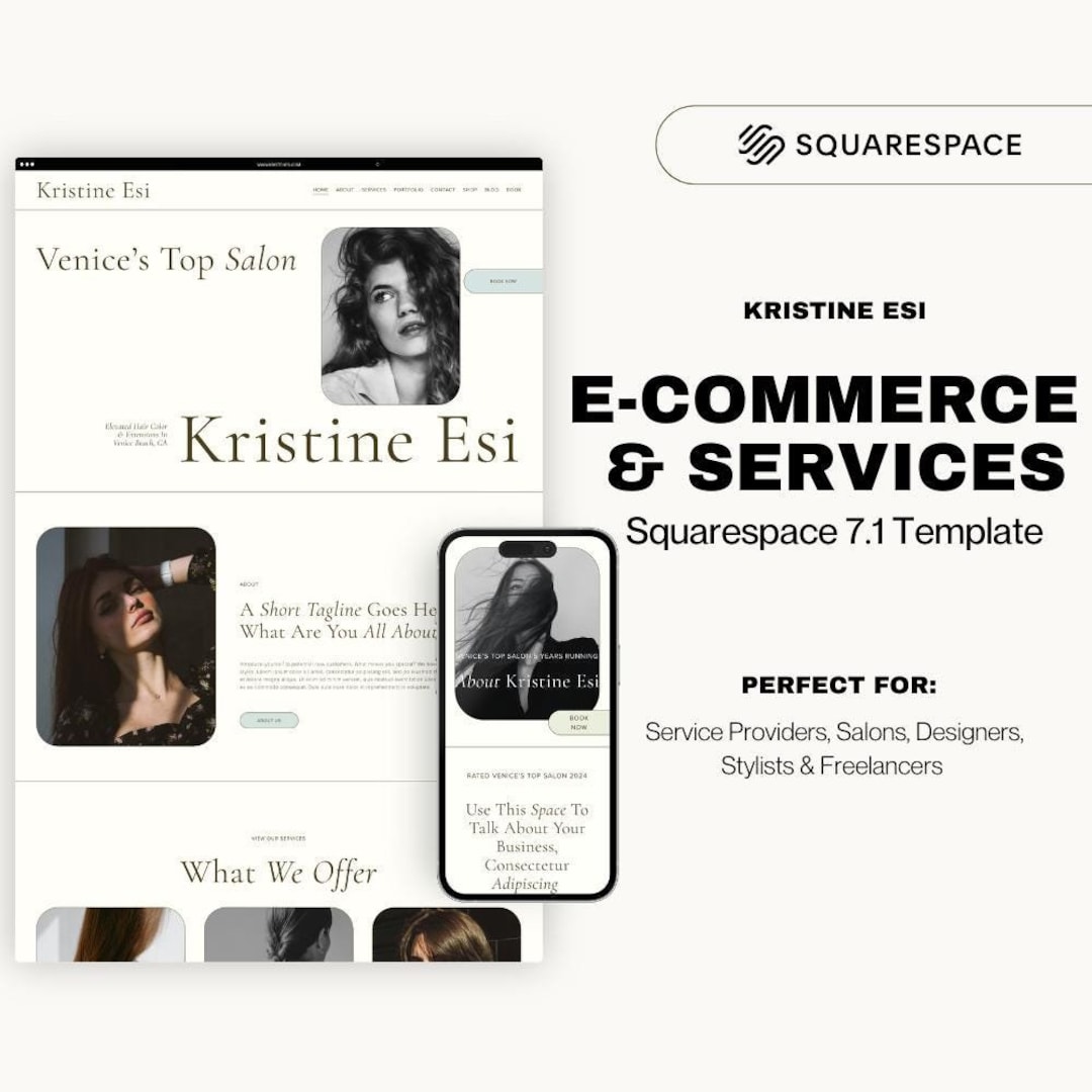Squarespace Template for Service Providers - 7.1 Fluid Engine With ...