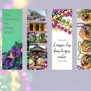 Mardi Gras Printable Bookmarks, Digital Bookmark, Mardi Gras Traditions ...
