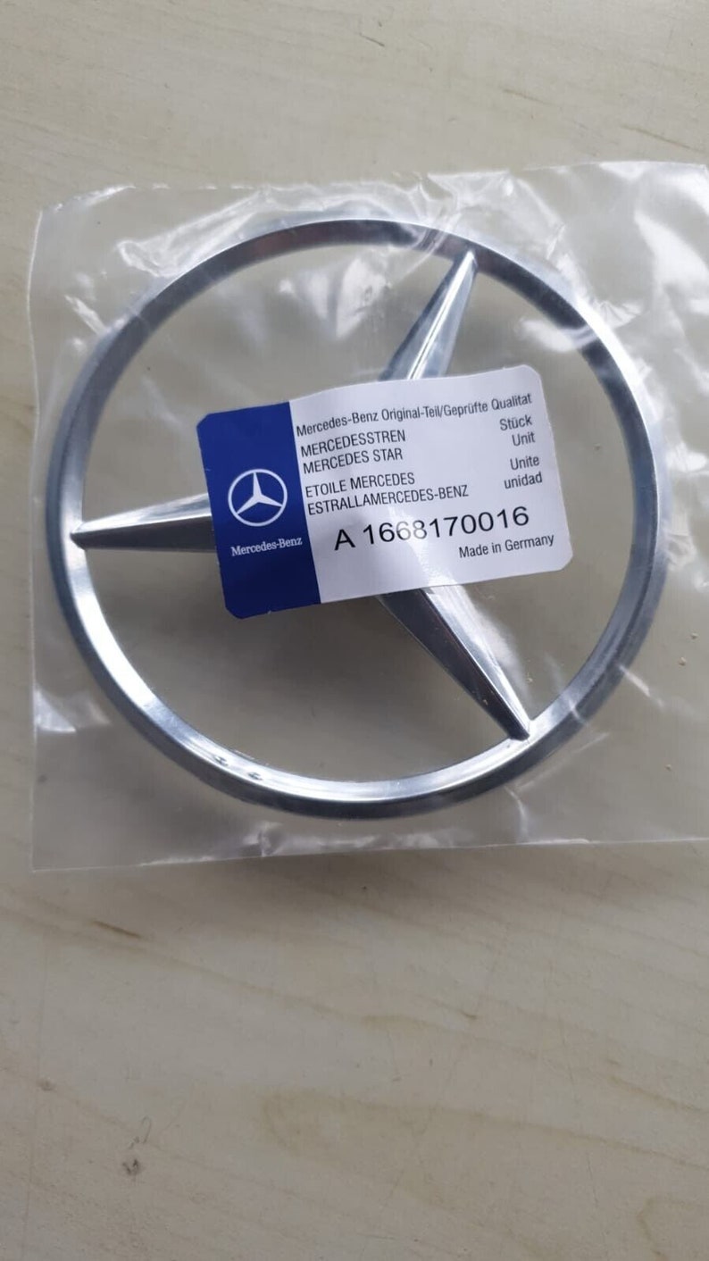 Rear Trunk Badge Star Emblem for Mercedes W166 A1668170016 - Etsy
