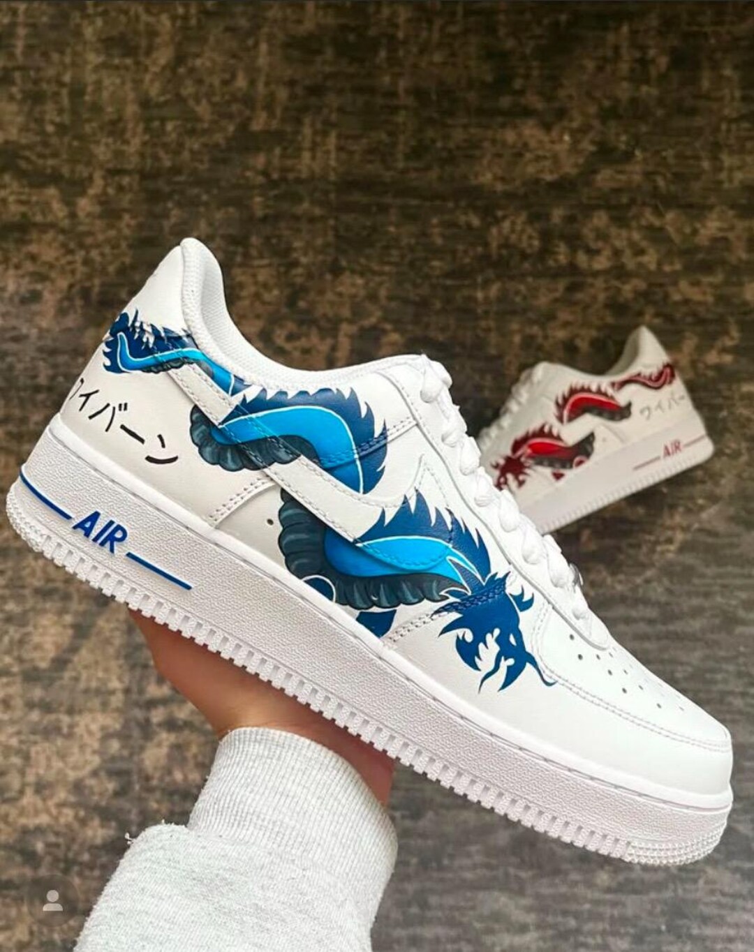 Custom Painted Dragon Nike Air Force 1s - Etsy