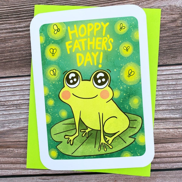 Frog Card - Etsy