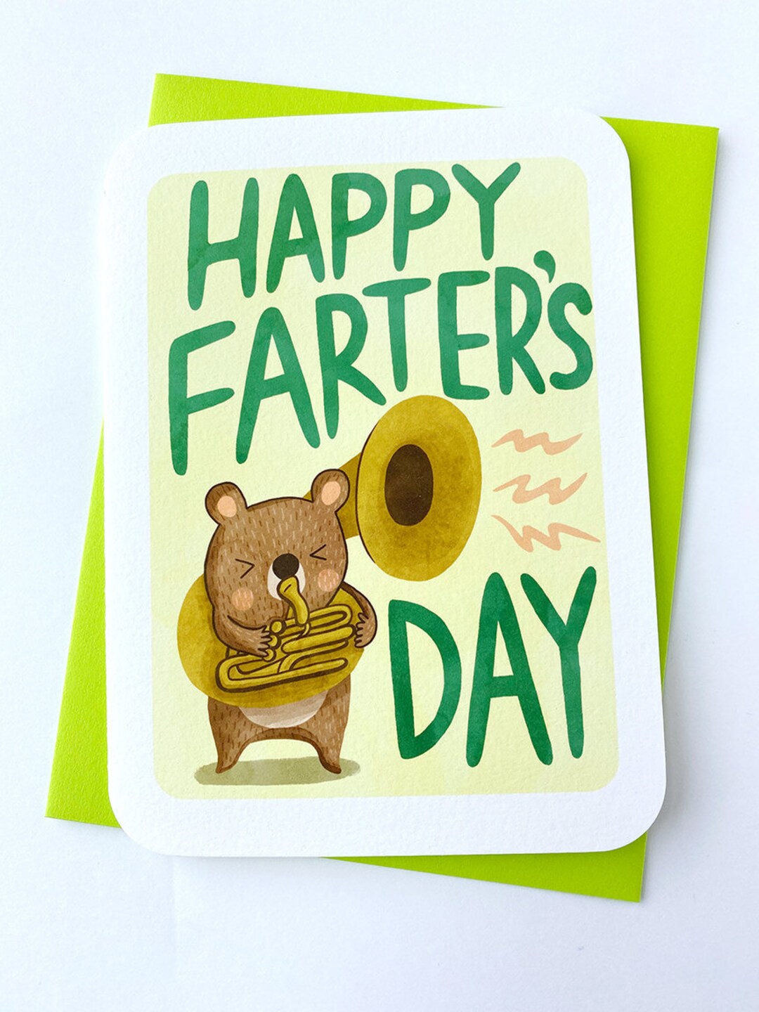 Happy Farter's Day Funny Fathers Day Card for Dad Cute - Etsy