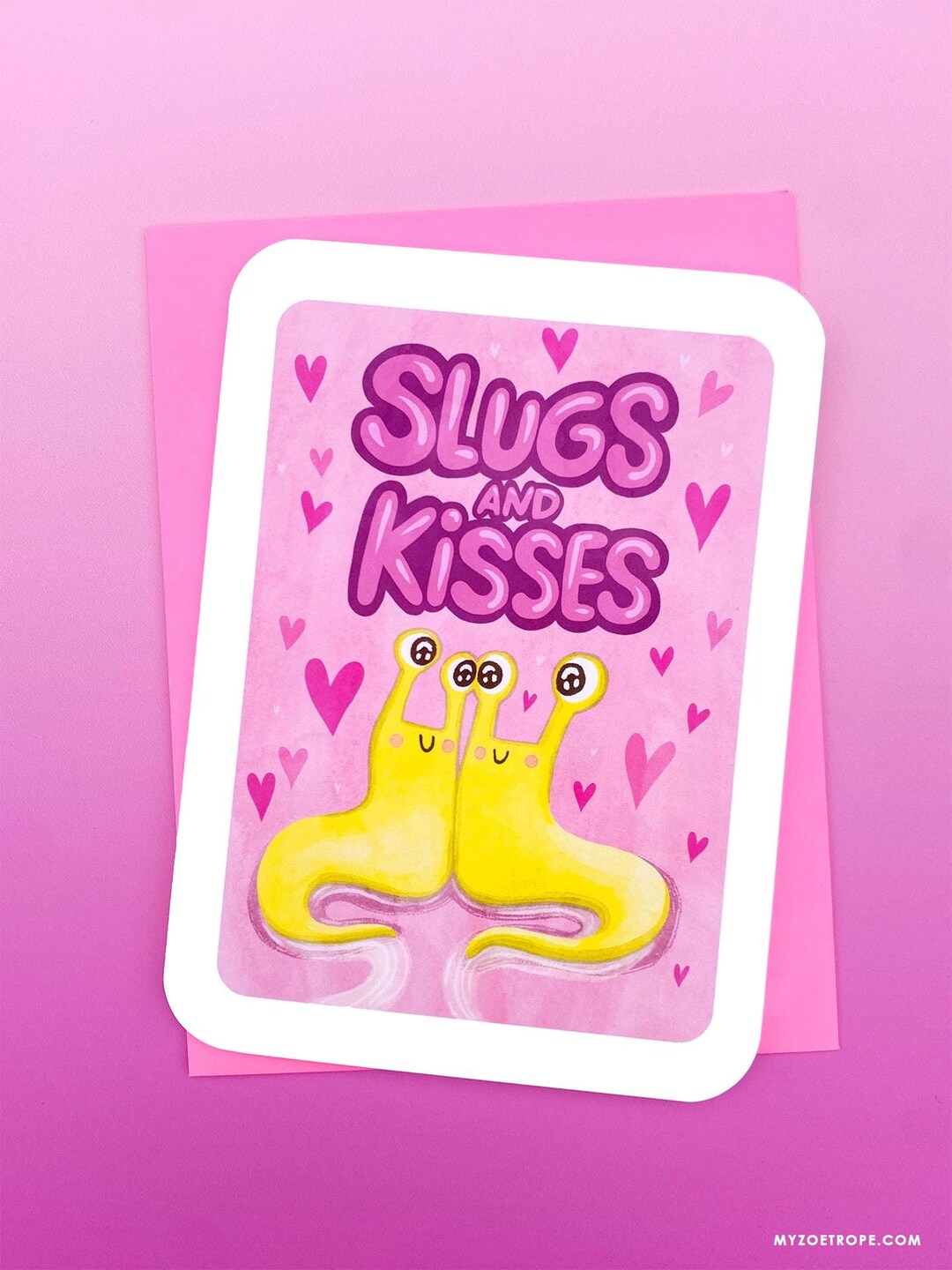 Slugs and Kisses - Cute Valentines Day Card Funny Love Card Boyfriend ...