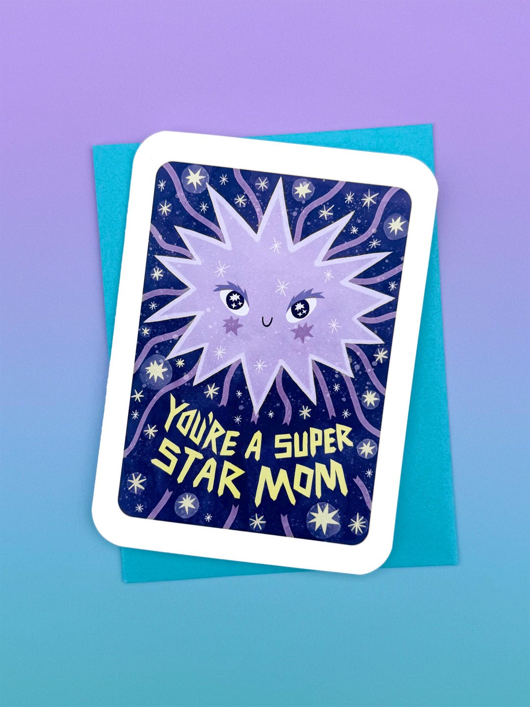 You're a Superstar Mom -cute Mother’s Day Card for Mom Celestial ...