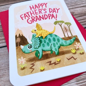 Happy Father's Day Grandpa Dinosaur Father's Day Card Sweet Fathers Day ...