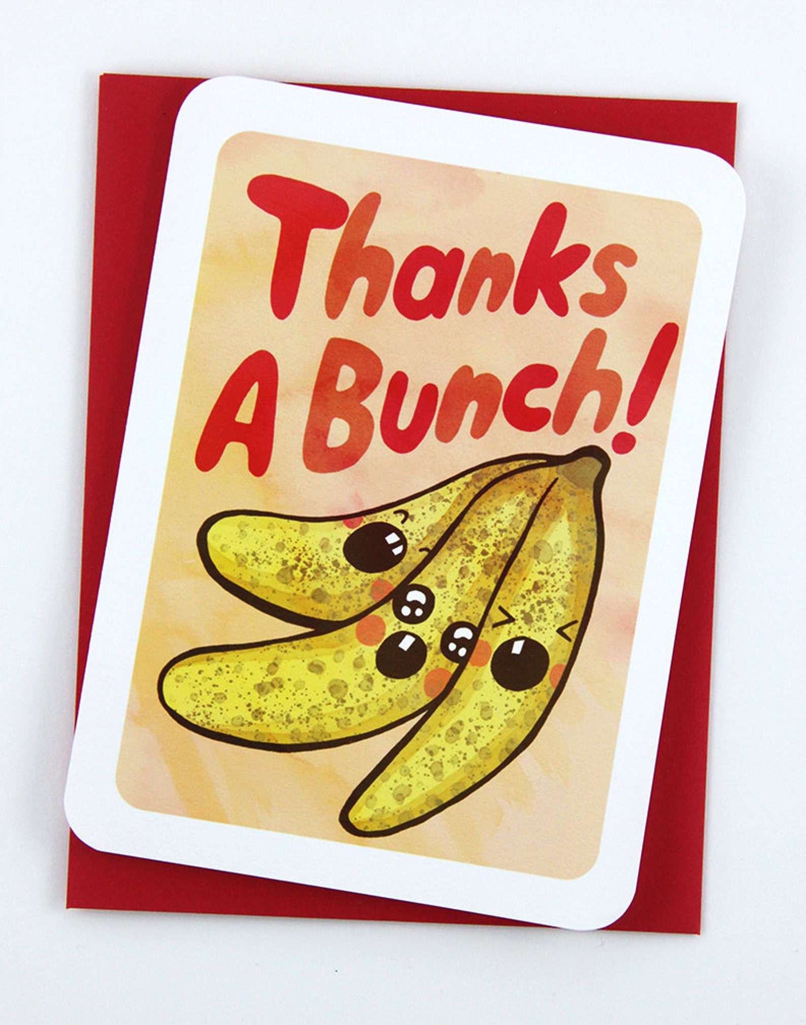 Thanks a Bunch Thank You Card Appreciation Card Gratitude - Etsy