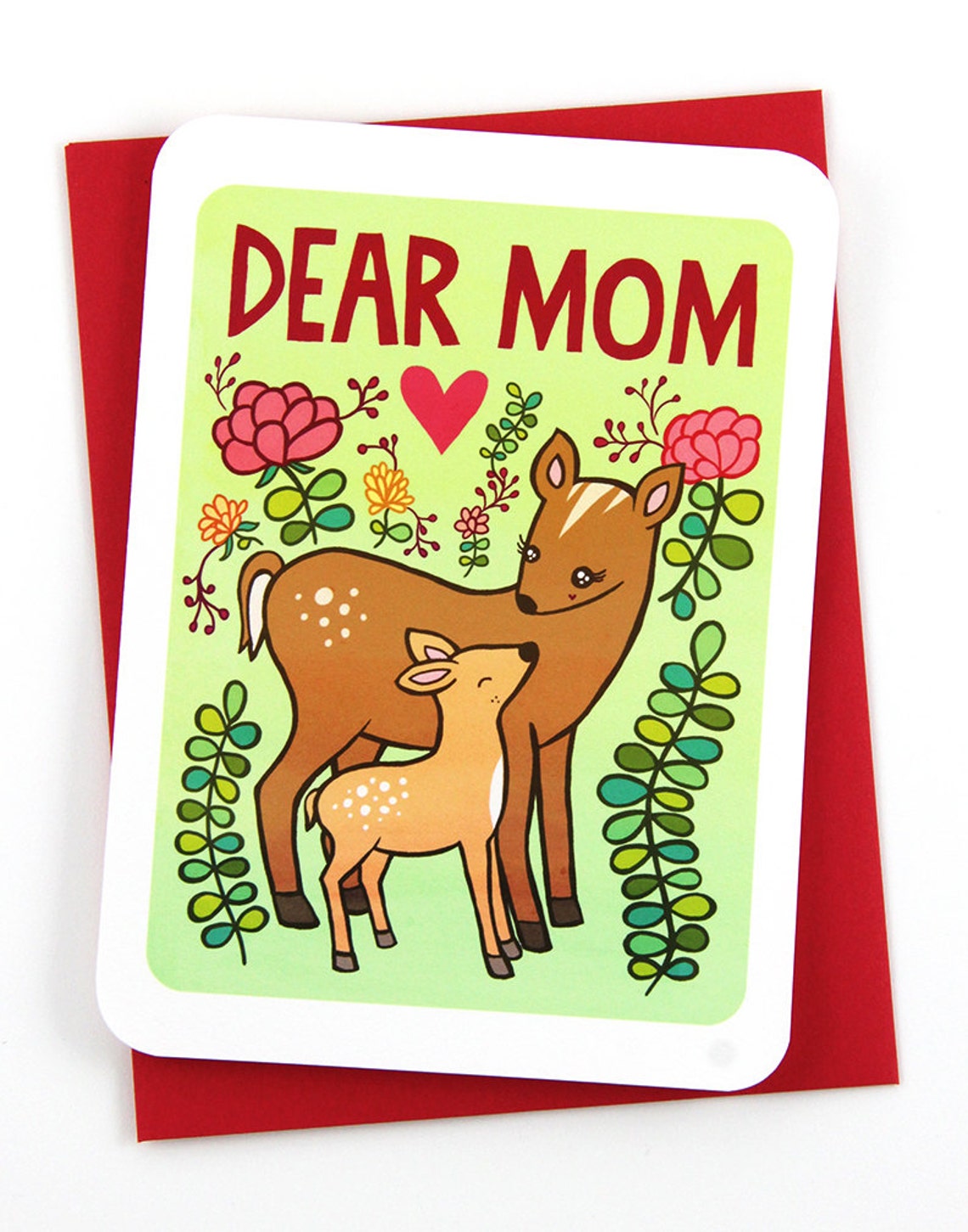 Dear Mom Sweet Mothers Day Card Floral Gifts for Mom Mothers - Etsy
