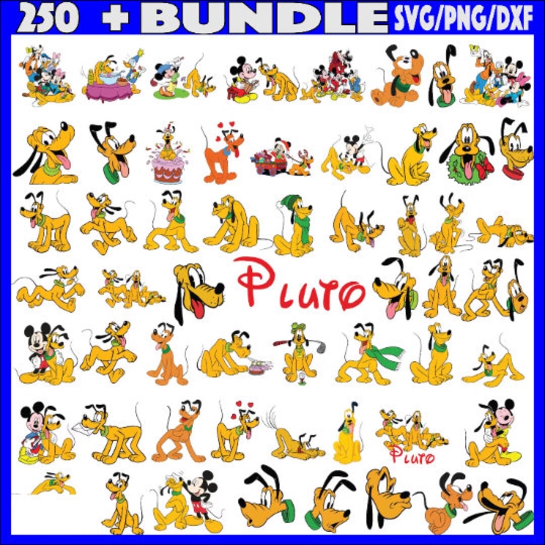 250 Pluto Svg Bundle, Pluto Png Bundle, Pluto Bundle Png-svg-dxf - Etsy