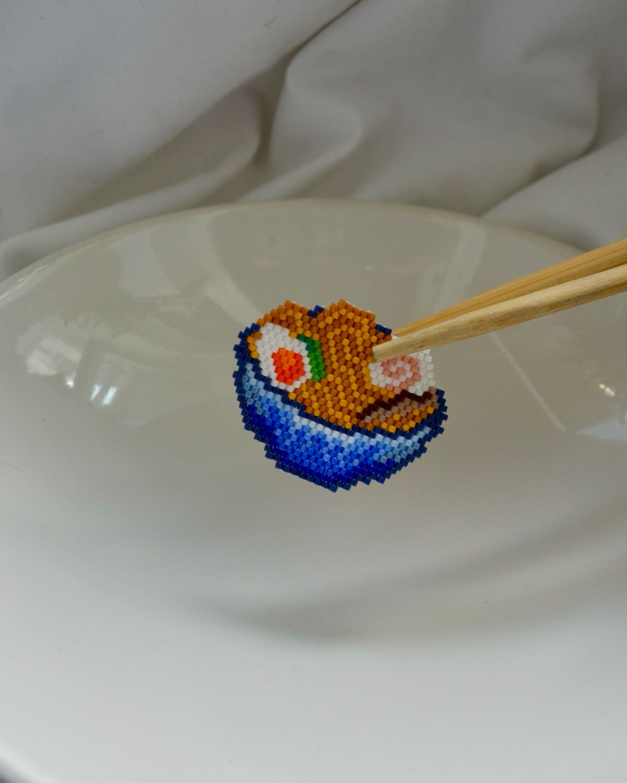 Beaded Ramen (brick Stitch) - Pdf Download (brooch, Pendant, Accessory ...