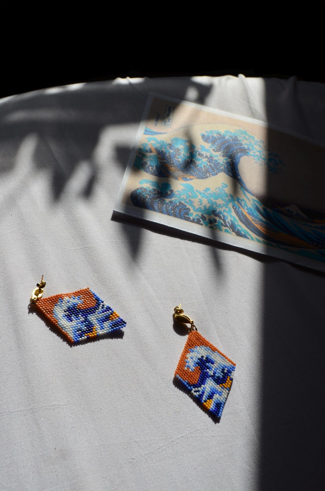 Wave Earrings Pattern – Brick Stitch, Miyuki Delica (PDF Pattern) - Etsy
