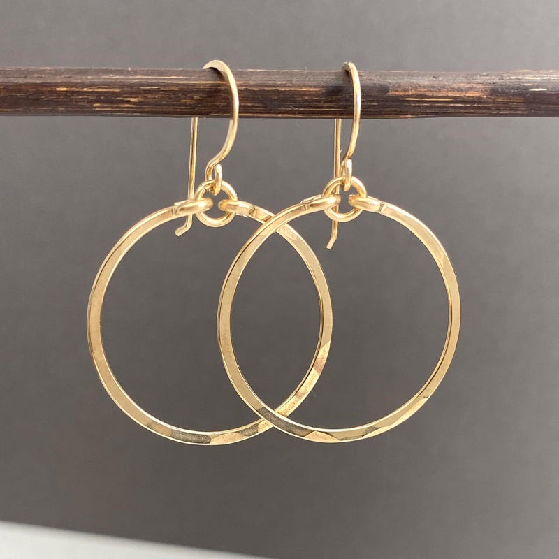 Medium Hoops With Charms - Etsy