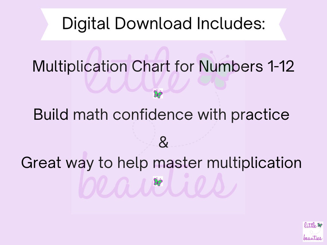 Multiplication Chart, Multiplication Worksheet, Multiplication Practice ...