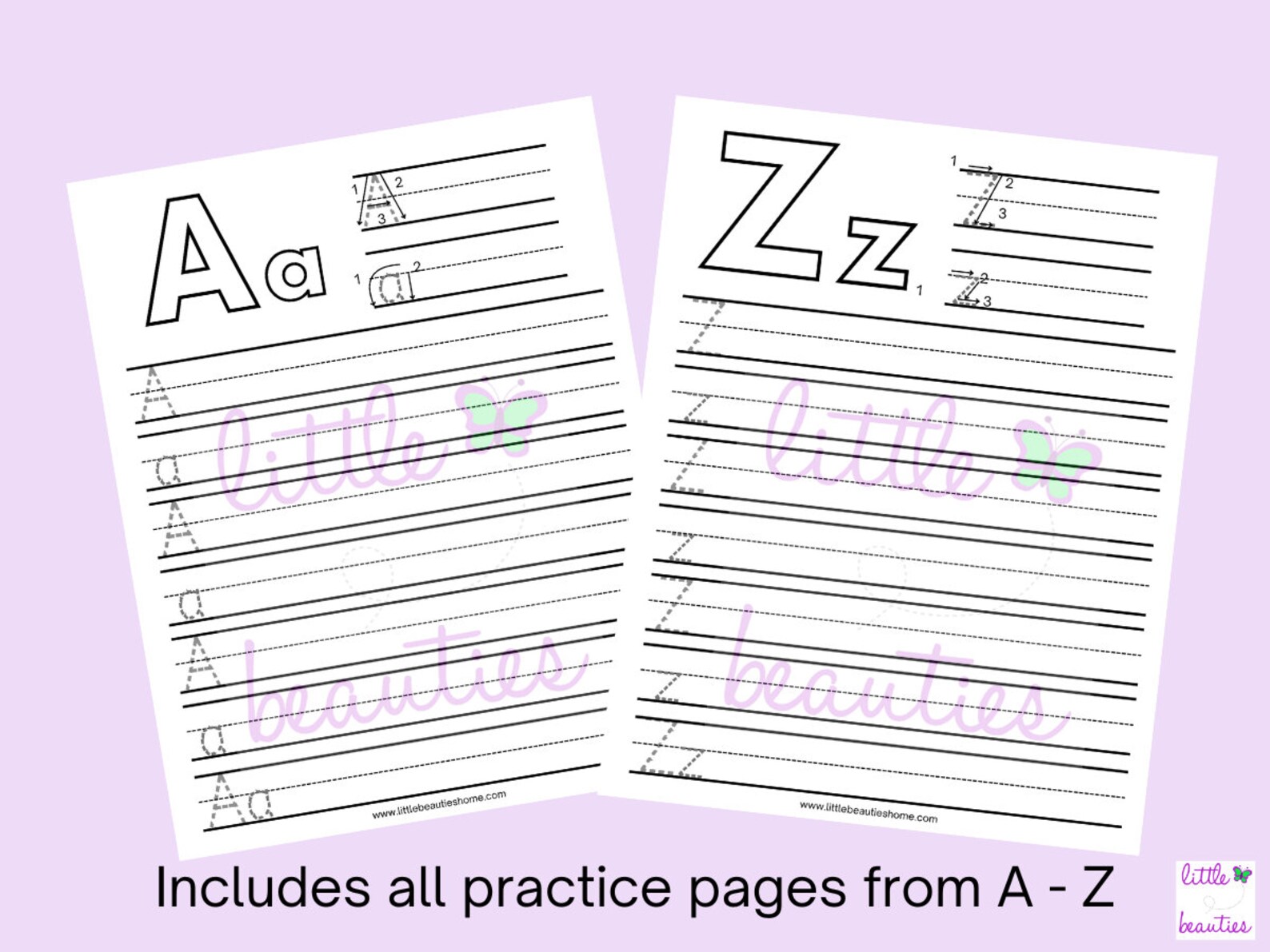 Alphabet Traceable Practice Pages, ABC Tracing Journal, ABC Tracing ...
