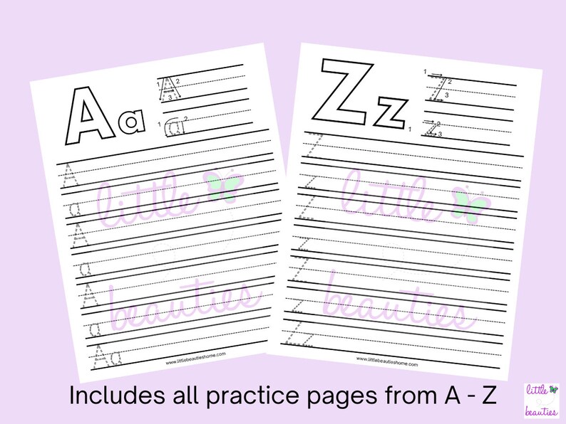 Alphabet Traceable Practice Pages, ABC Tracing Journal, ABC Tracing ...