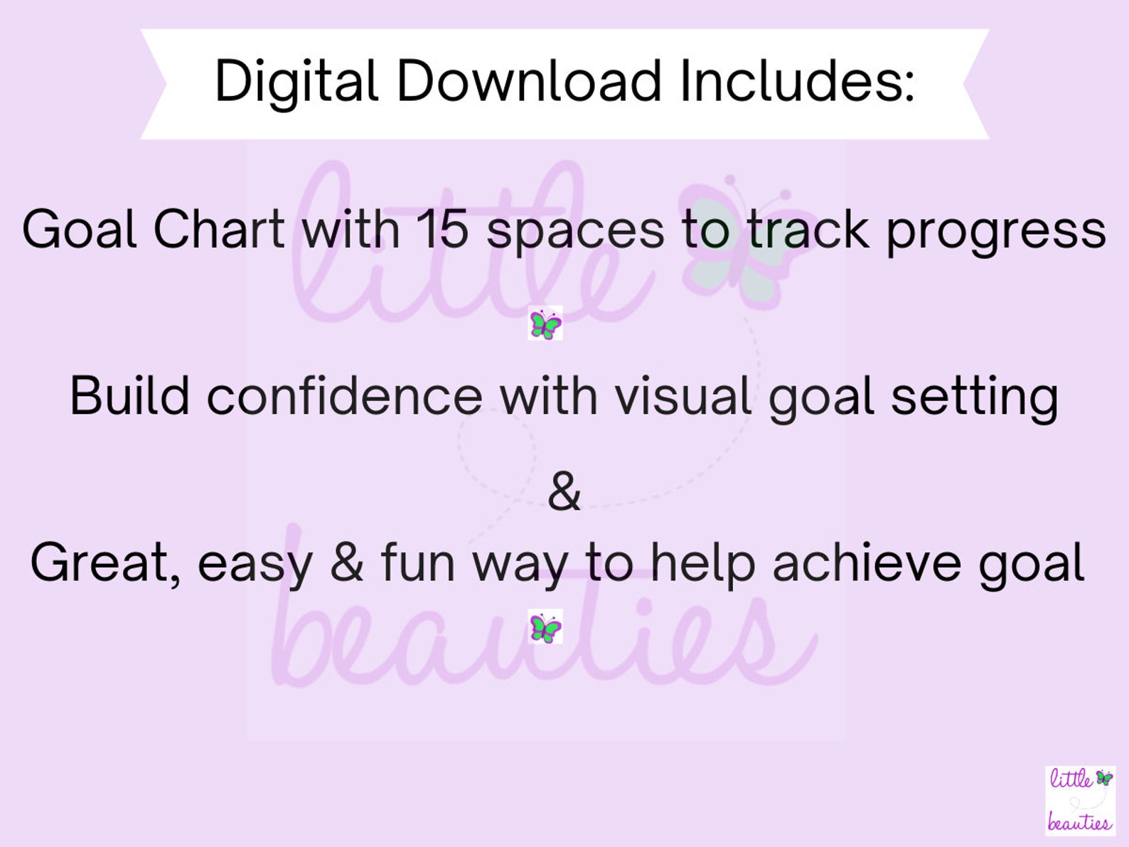 Goal Chart for Kids, Reward Chart for Kids, Printable Goal & Reward ...