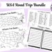 U.S. Road Trip Bundle, Where I've Been Map, Kids Road Trip Map ...