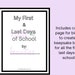 First and Last Day of School Printable, First Day of School Worksheet ...