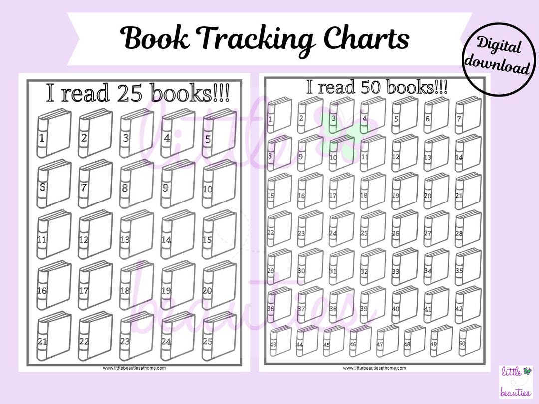 Book Tracker for Kids, Kids Reading Log , Book Tracking Chart, Reading ...