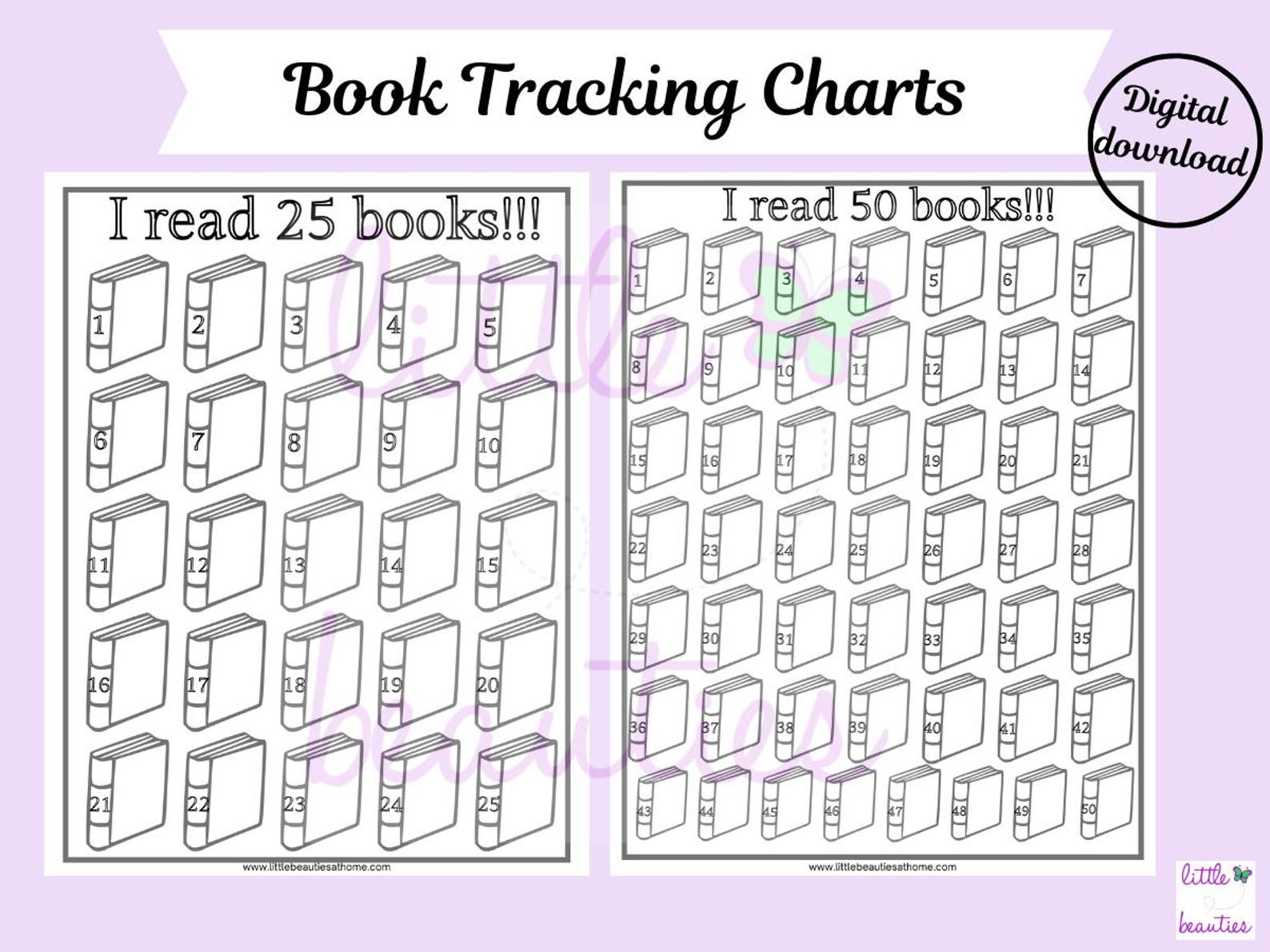 Book Tracker for Kids, Kids Reading Log , Book Tracking Chart, Reading ...