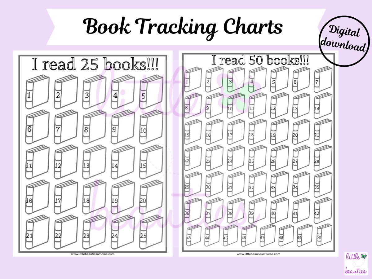 Book Tracker for Kids, Kids Reading Log , Book Tracking Chart, Reading ...