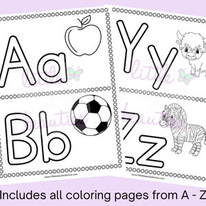 Alphabet Coloring Pages, Printable ABC Pages, Alphabet Sounds Coloring ...