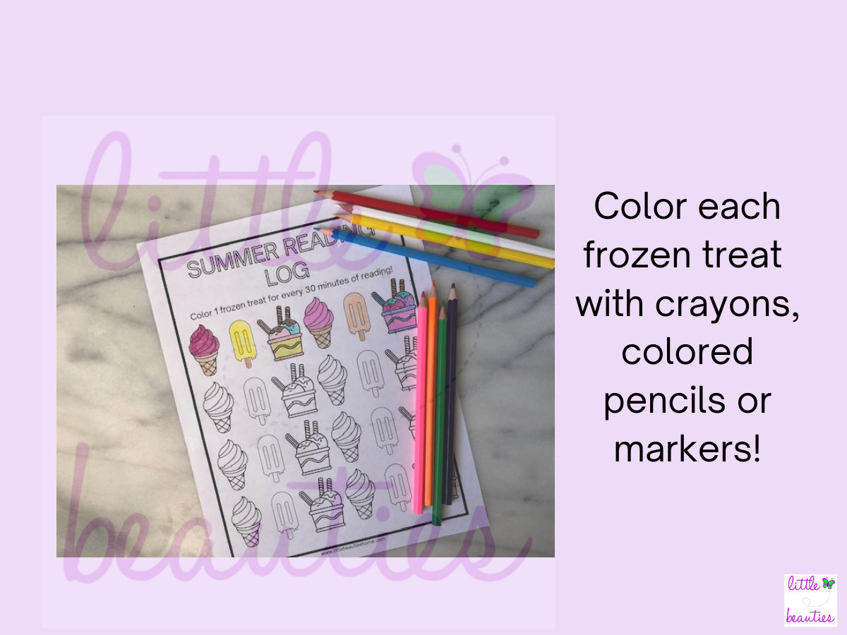 Summer Reading Log, Printable, Summer Reading Tracker, Reading Coloring ...