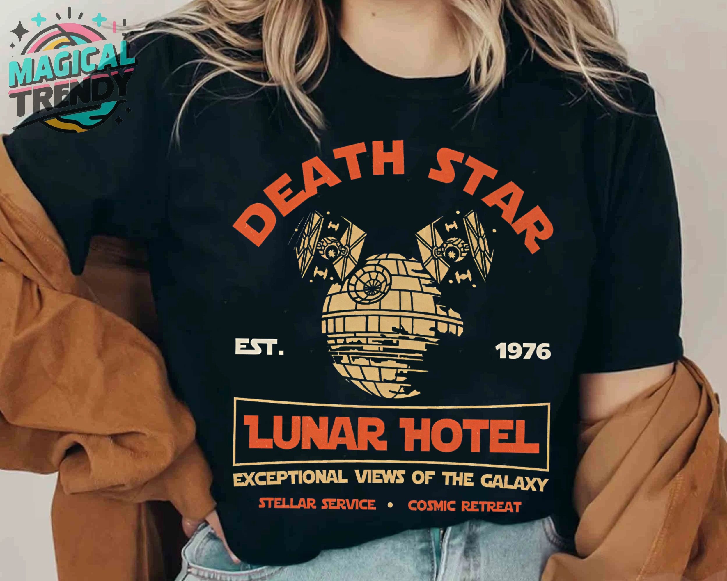 Vintage Death Star Lunar Hotel 1976 Shirt, Disney Star Wars Tshirt ...