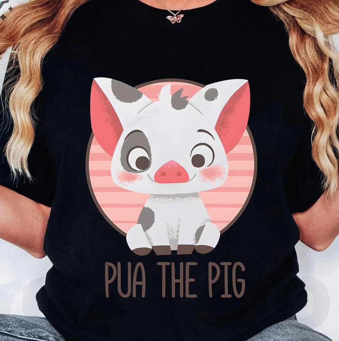 Cute Disney Moana Pua the Pig Graphic Shirt, Funny Moana Kid Toddler ...