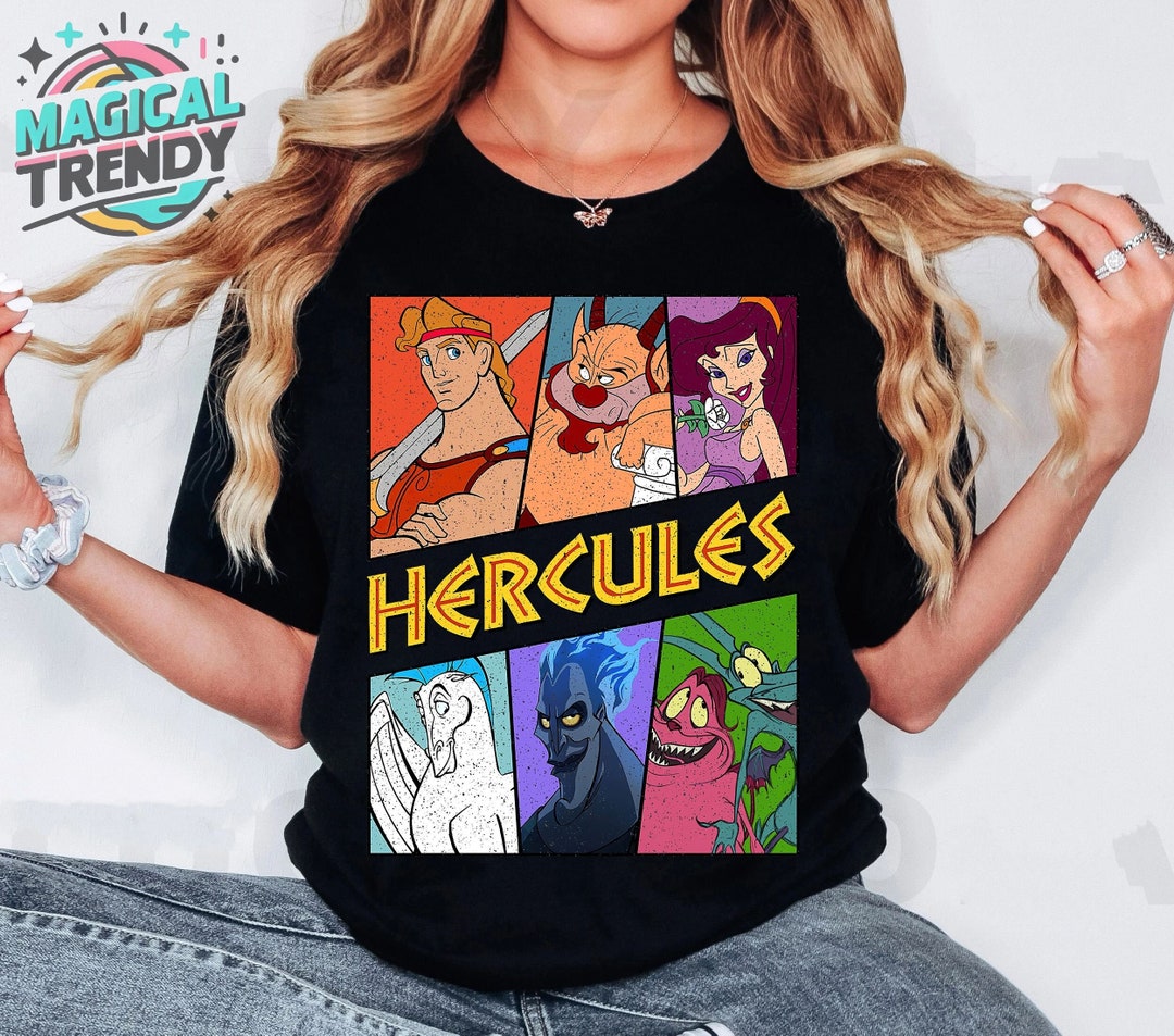 Vintage Disney Hercules Characters Group Shirt, Hercules Megara Hades ...