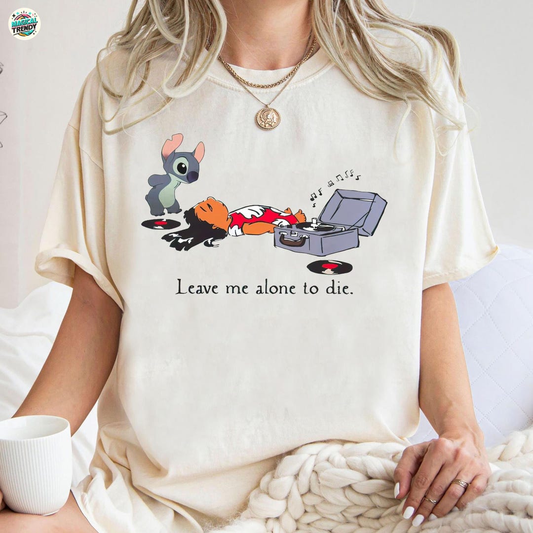 Disney Lilo and Stitch Leave Me Alone Shirt, Disney Family Trip, Disney ...